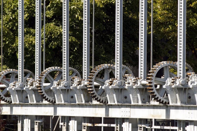 Wheel cogs stock photo. Image of structures, trees, wheel - 3134194