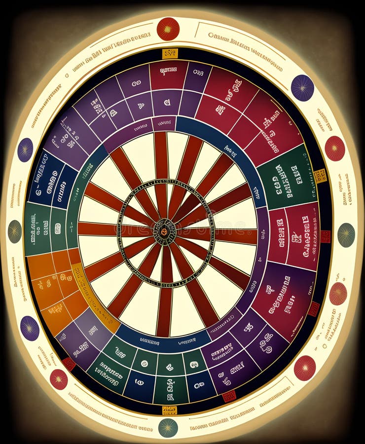 Wheel of Destiny, Generative AI Illustration Stock Illustration ...