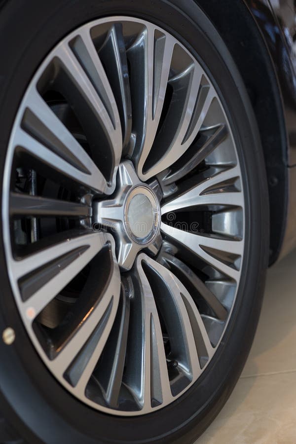 The Wheel Disk of a New Modern Car. Prestigious Vehicles Stock Photo ...