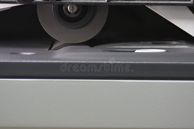 Wheel in Feed Mechanism of Office Machine Stock Photo - Image of grip ...