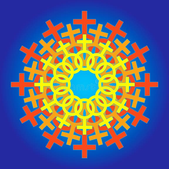 Wheel of Female Sign stock vector. Illustration of vibrant - 1818745