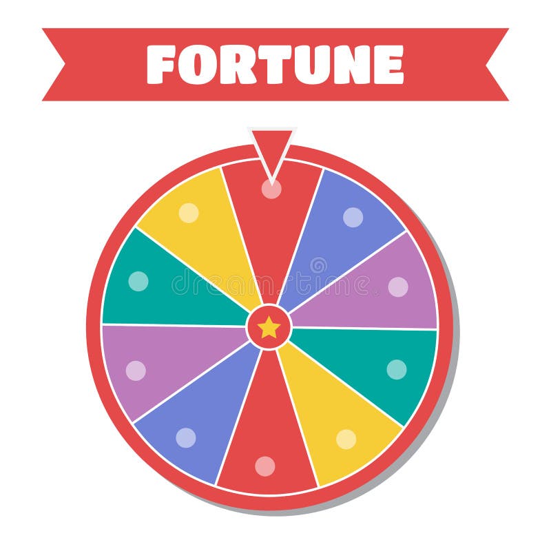 Wheel of Fortune Illustration Stock Illustration - Illustration of sign ...
