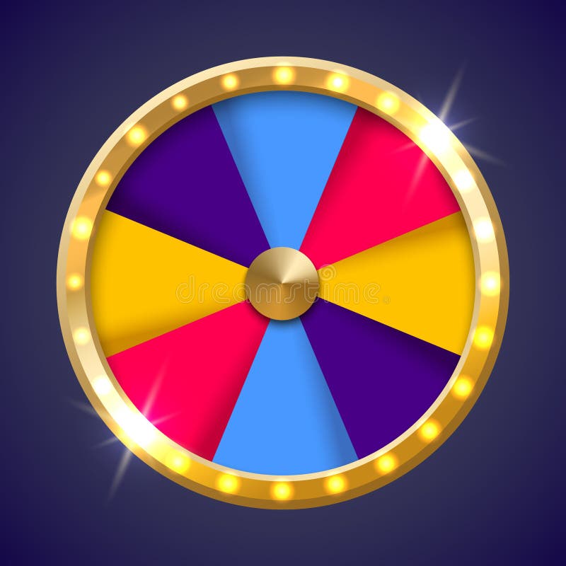 Wheel of Fortune or Luck. Casino Roulette Stock Vector - Illustration ...