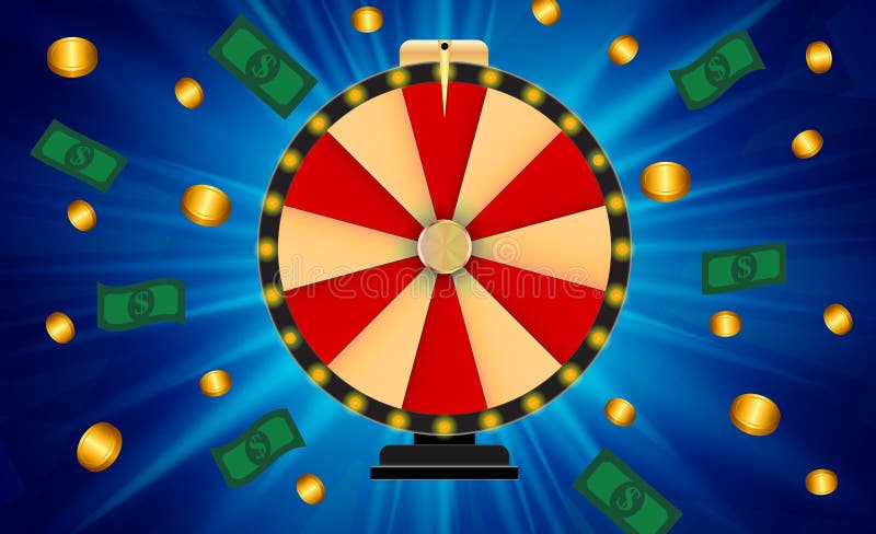 Wheel of Fortune, Lucky Icon with Place for Text. Vector Illustration ...