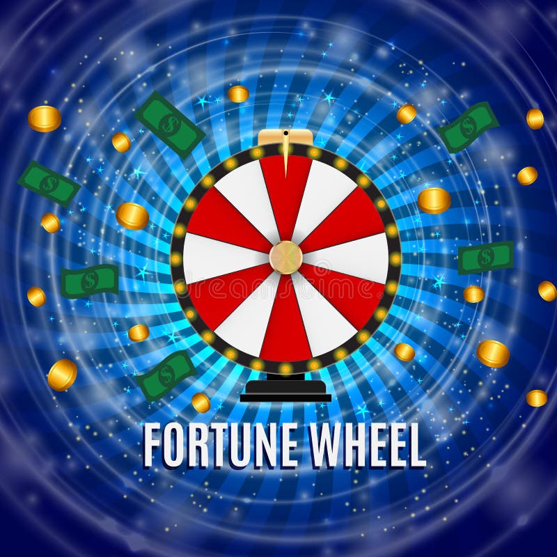 Wheel of Fortune, Lucky Icon with Place for Text. Vector Illustration ...