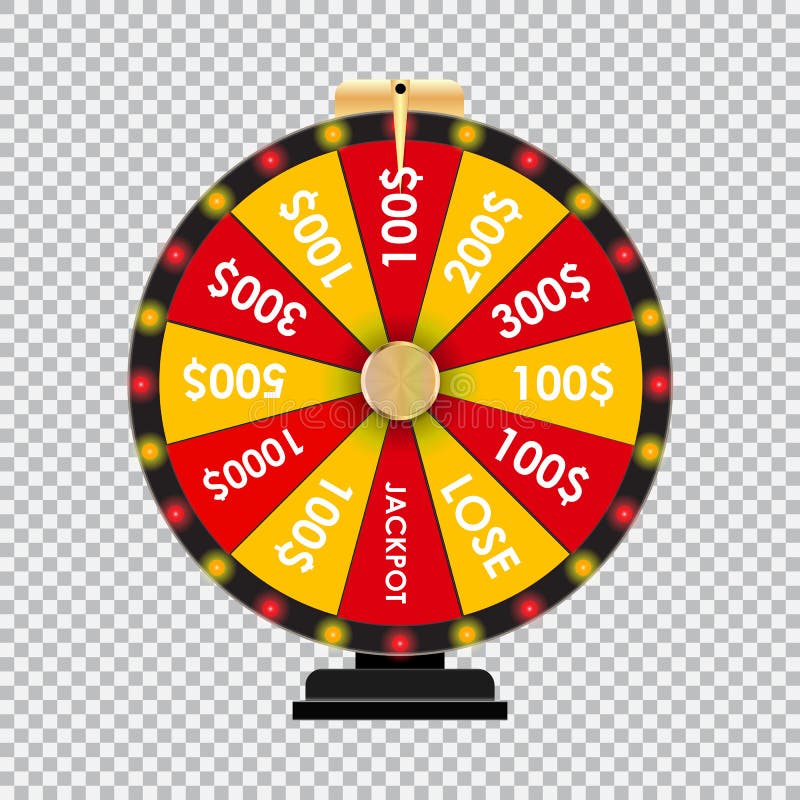 Wheel of Fortune, Lucky Icon with Place for Text. Vector Illustration ...