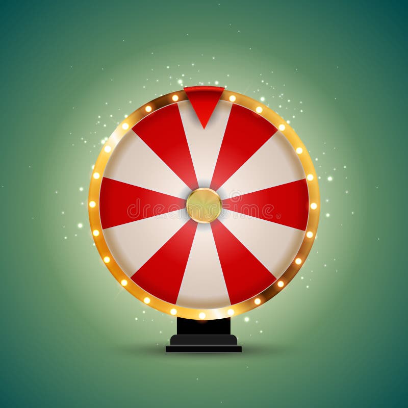 Wheel of Fortune, Lucky Icon with Place for Text. Vector Illustration ...