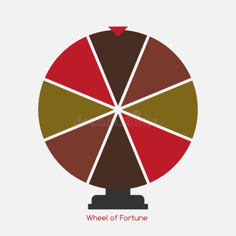 Wheel of Fortune, Lucky Icon with Place for Text. Vector Illustration ...