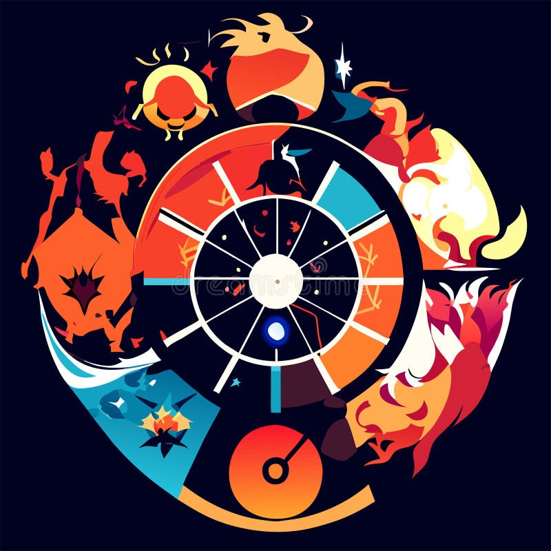 Wheel of Fortune. Vector Illustration on the Theme of Fortune and Luck ...