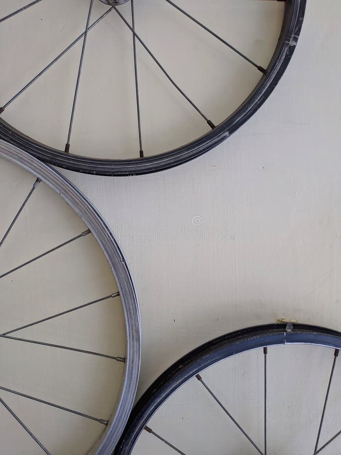 Wheel Frame Background on the Wall Stock Image - Image of isolated ...