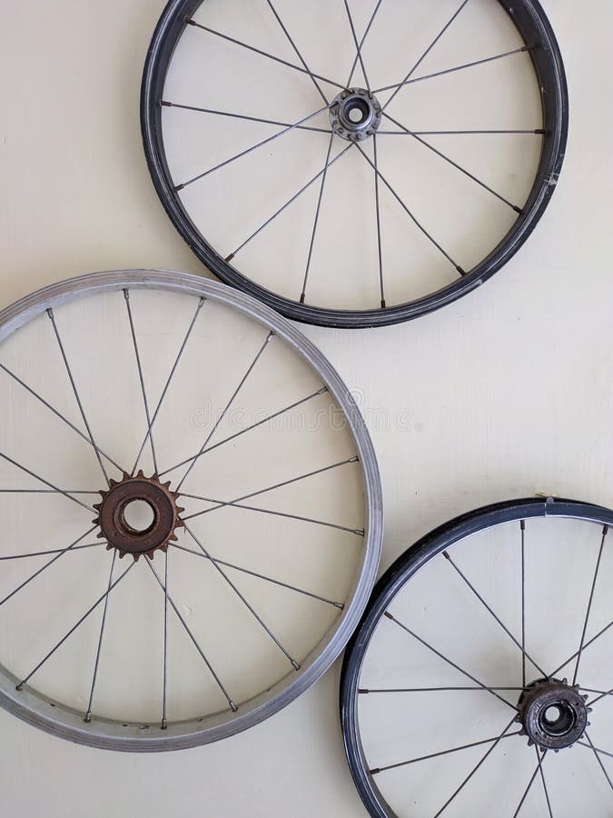Wheel Frame Background on the Wall Stock Image - Image of isolated ...