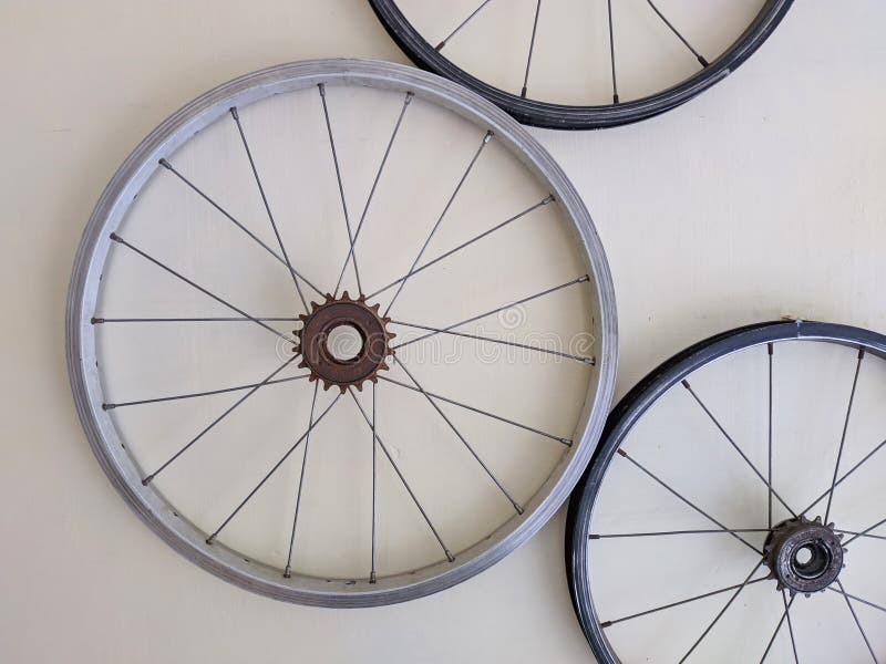 Wheel Frame Background on the Wall Stock Image - Image of isolated ...