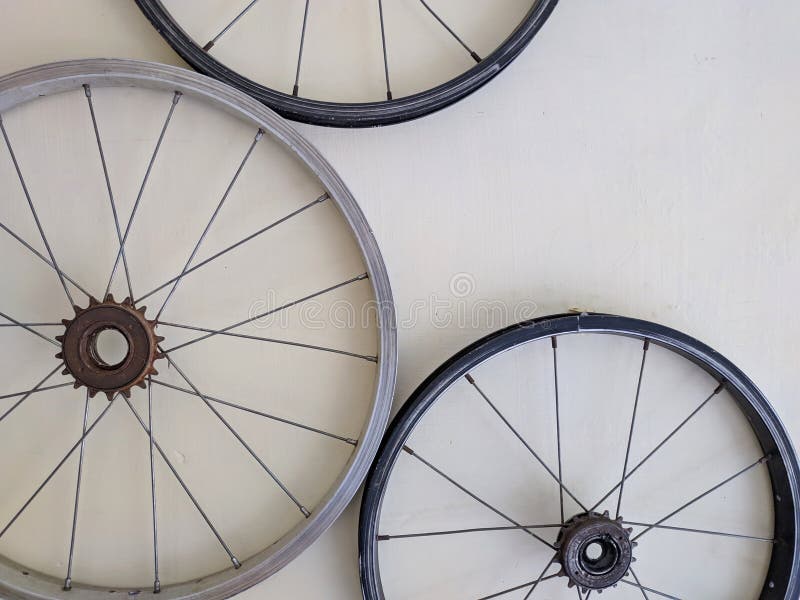 Wheel Frame Background on the Wall Stock Image - Image of isolated ...