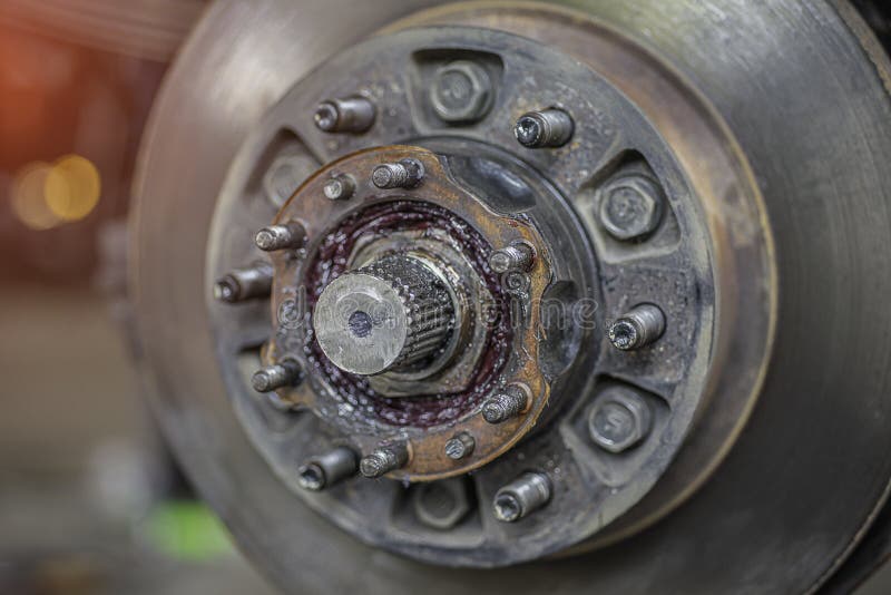 Wheel hub and disk brake stock photo. Image of miss - 173906410