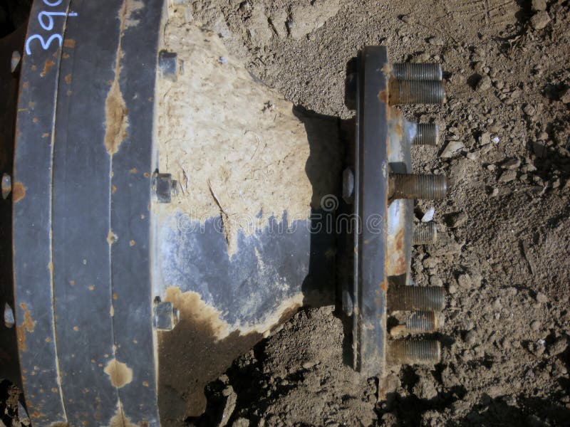 A Wheel Hub for Old Tractor Stock Photo - Image of tractor, metal ...
