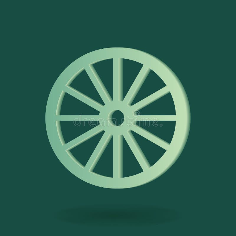 Wheel icon stock vector. Illustration of sign, template - 35497850