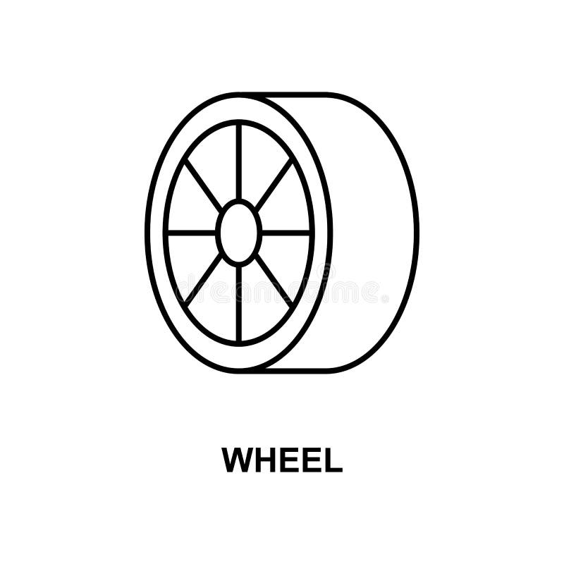 Wheel Icon. Element of Simple Web Icon with Name for Mobile Concept and ...