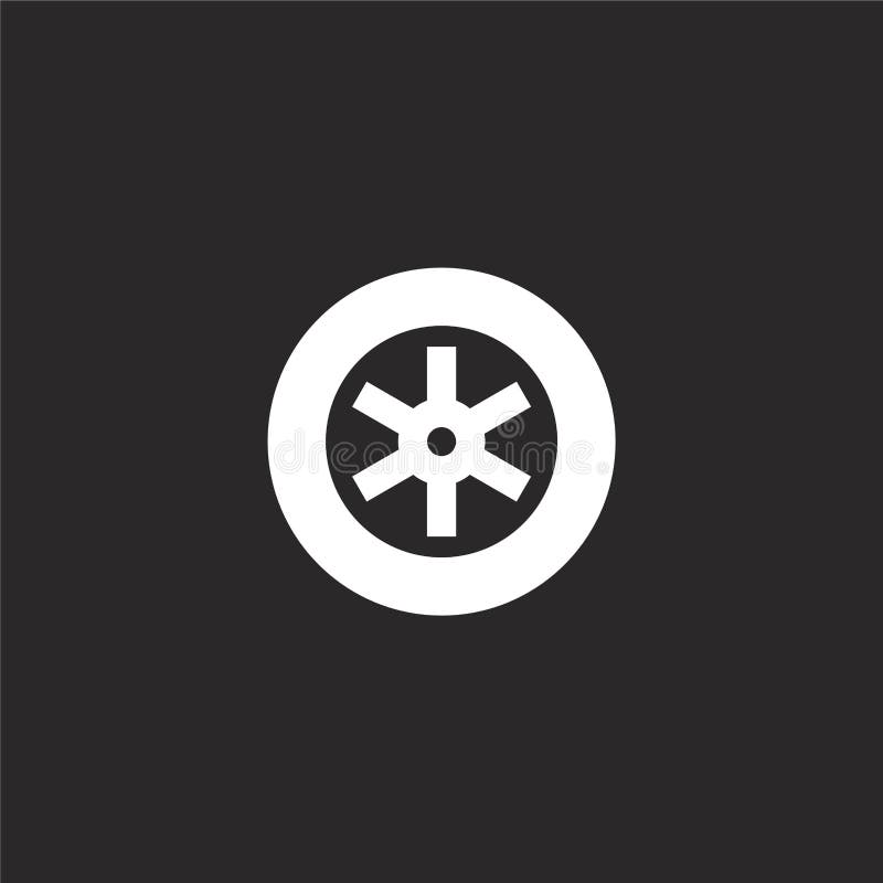 Wheel Icon. Filled Wheel Icon for Website Design and Mobile, App ...