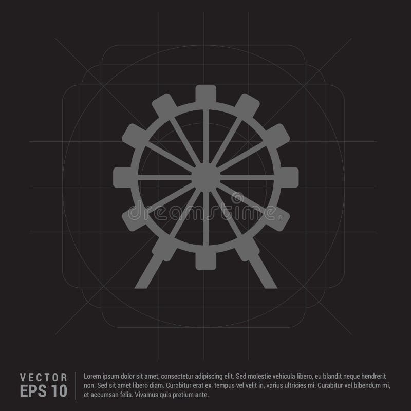 Wheel icon stock vector. Illustration of logo, steering - 132412690