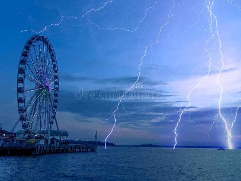 Wheel and LIghtning stock photo. Image of outdoors, travel - 158767704