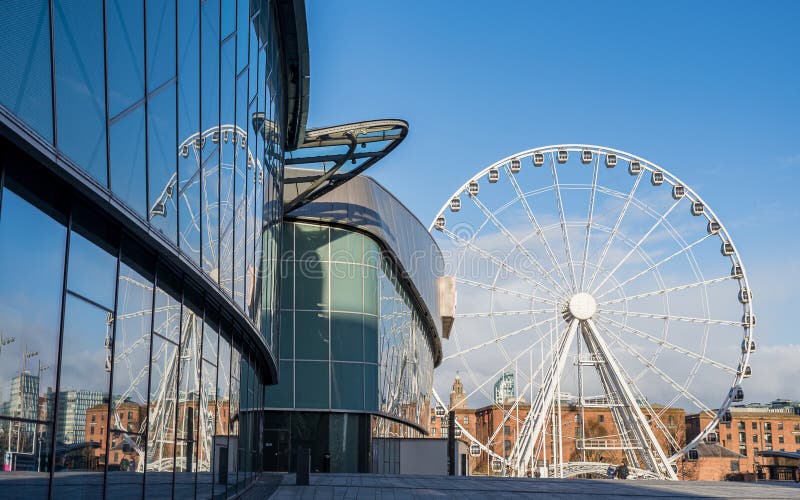 Wheel of Liverpool stock image. Image of skyline, city - 302181321