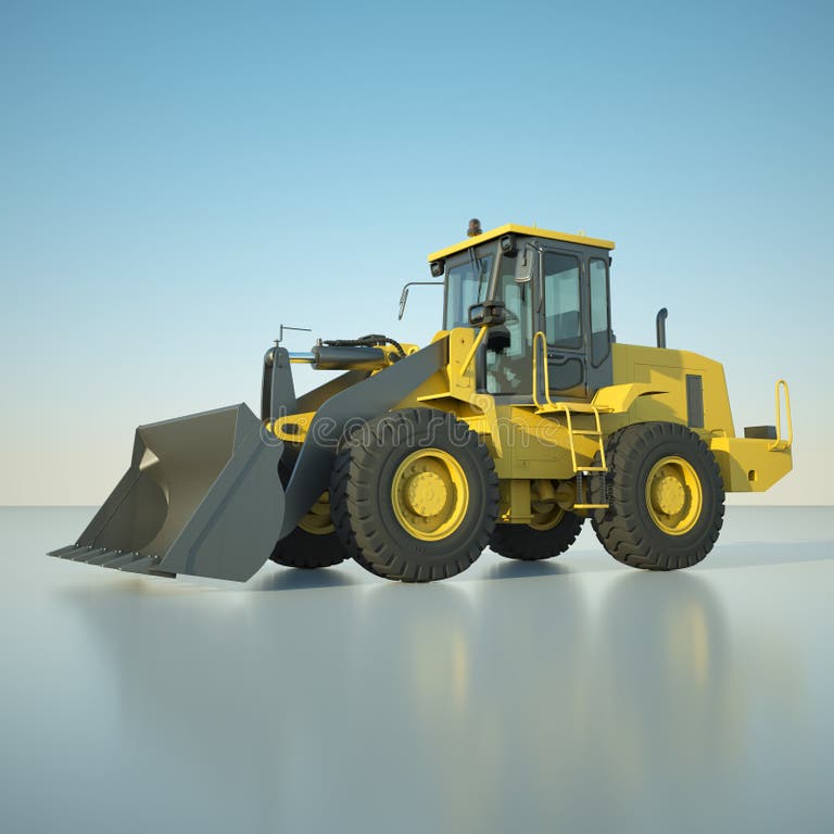 Yellow Wheel Loader Stock Illustrations – 5,608 Yellow Wheel Loader ...