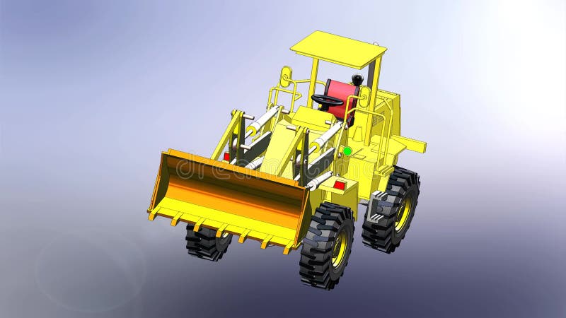 Wheel Loader Animation for Multipurpose Use Use of Projects Stock ...