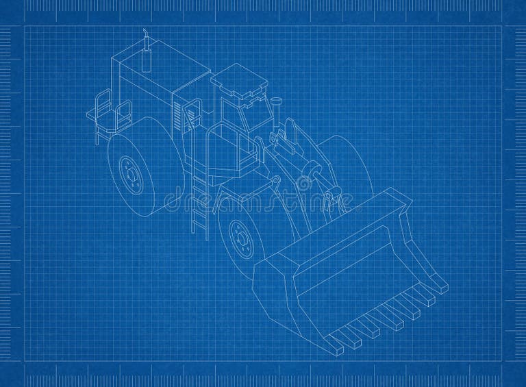 Wheel Loader Blueprint Stock Illustrations – 332 Wheel Loader Blueprint ...