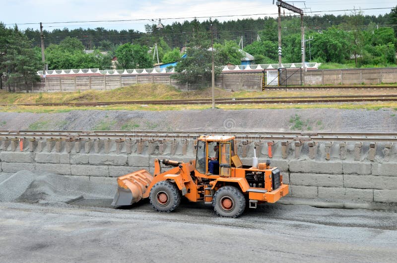 Bulldozer with Bucket for Pool Excavation and Utility Trenching. Dozer ...