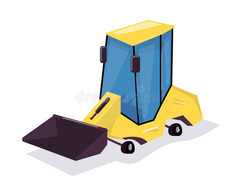 Cartoon Front End Loader Stock Illustrations – 117 Cartoon Front End ...