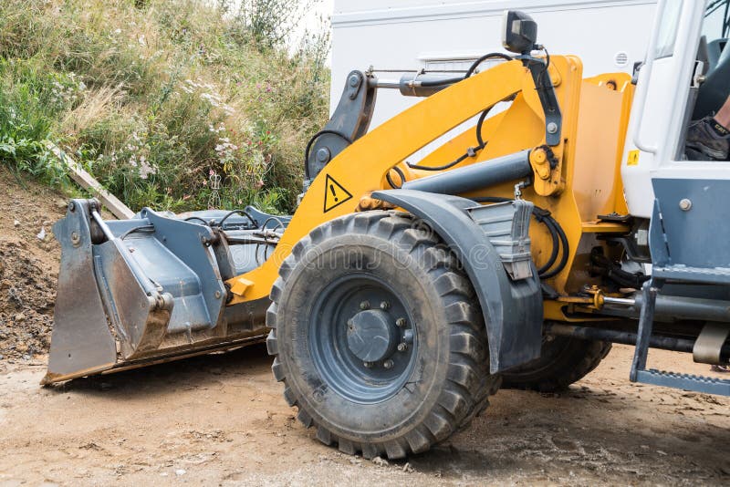 Wheel Loader on Construction Site for Earthworks Editorial Stock Photo ...