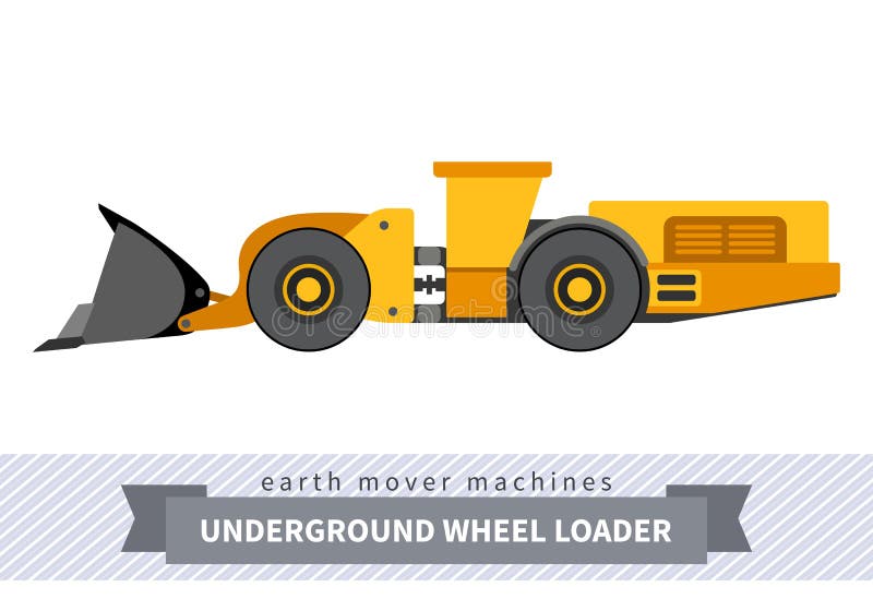 Bucket Wheel Excavator for Earthwork Operations Stock Vector ...