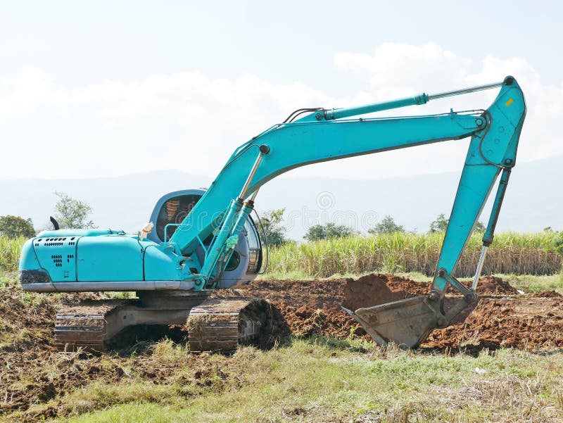 Wheel Loader Excavator and Tipper Dumpe Stock Photo - Image of building ...