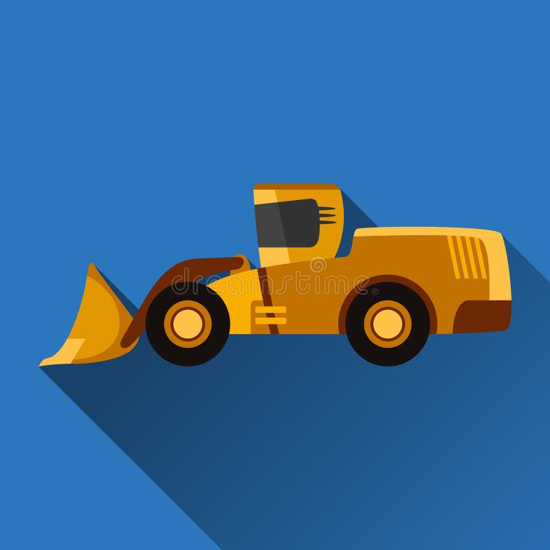 Wheel Loader Load Dump Truck Stock Vector - Illustration of machine ...