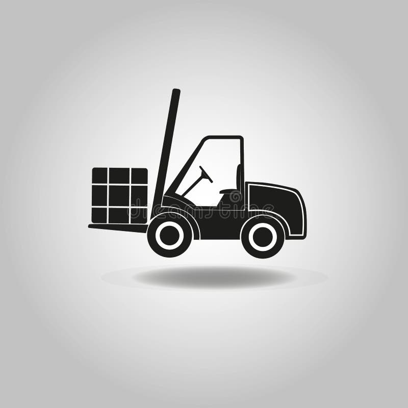 Wheel loader icon stock illustration. Illustration of machine - 85854661