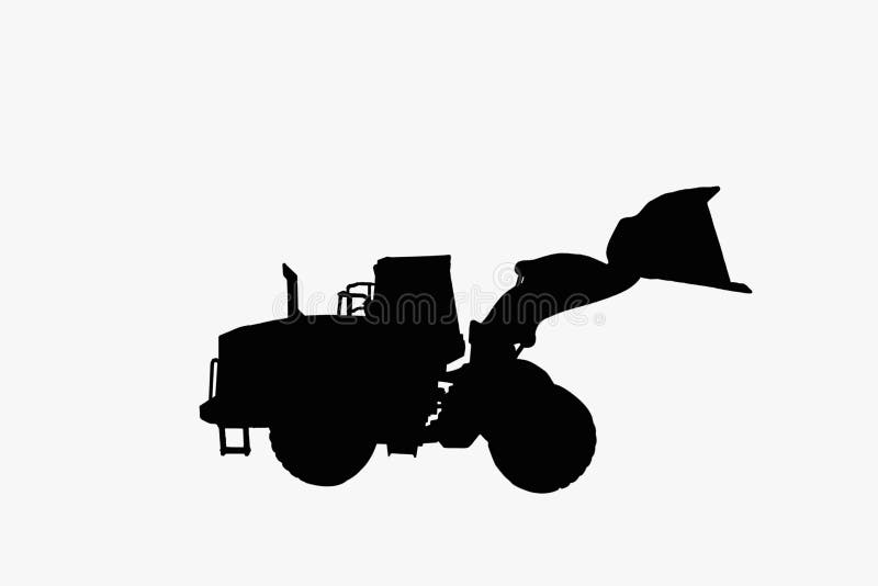 Backhoe Loader Silhouette