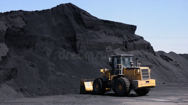 Big Loader on Coal stock photo. Image of electrical, cargo - 20435260