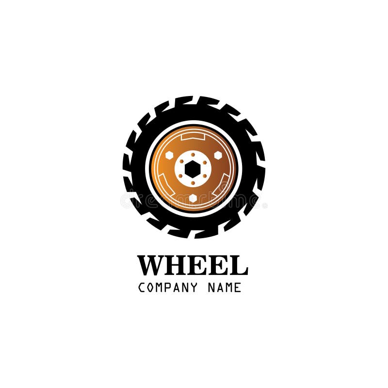 Wheel Logo Illustration of Vector Design Stock Vector - Illustration of ...