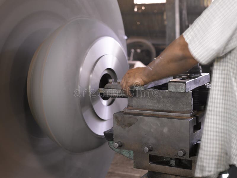 Wheel machine working stock photo. Image of steel, vintage - 16166126