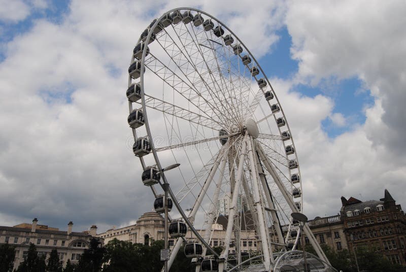 The Big Wheel of Manchester Editorial Stock Image - Image of color ...