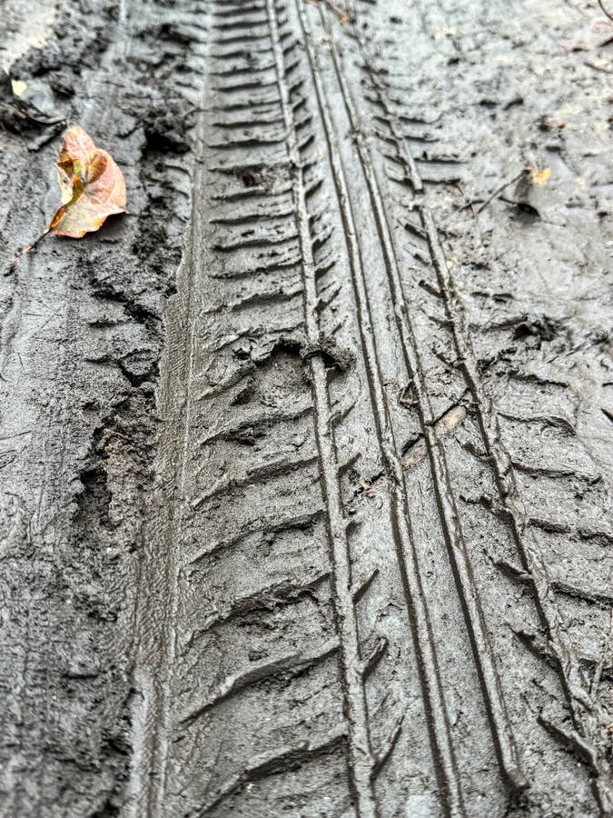A Wheel Mark in the Dirt. Background Stock Photo - Image of tyre, track ...