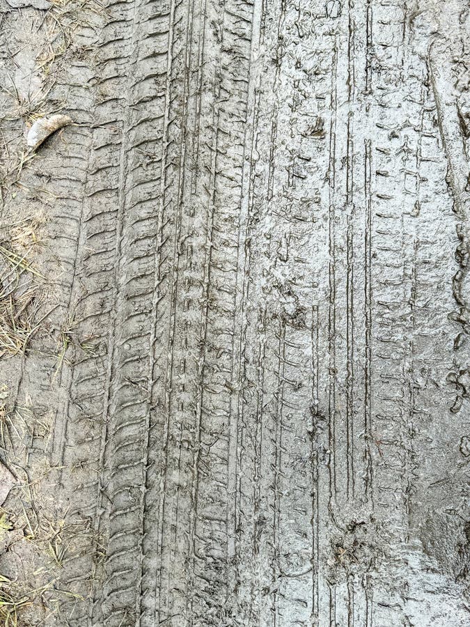 A Wheel Mark in the Dirt. Background Stock Photo - Image of tire ...