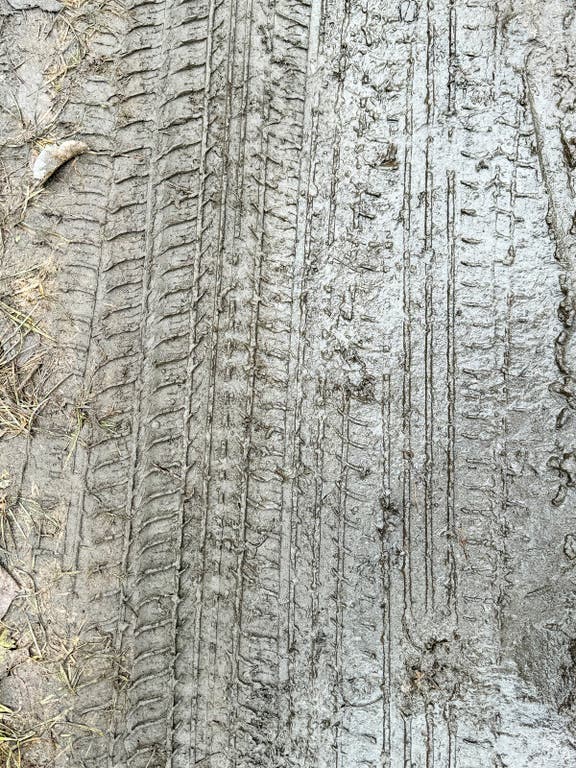 A Wheel Mark in the Dirt. Background Stock Photo - Image of tire ...