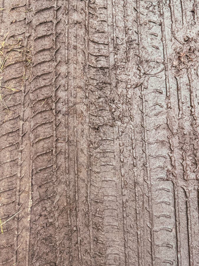 A Wheel Mark in the Dirt. Background Stock Photo - Image of print ...