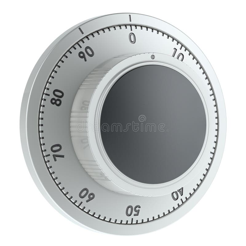 Wheel Mechanical Combination Lock, 3D Rendering Stock Illustration ...