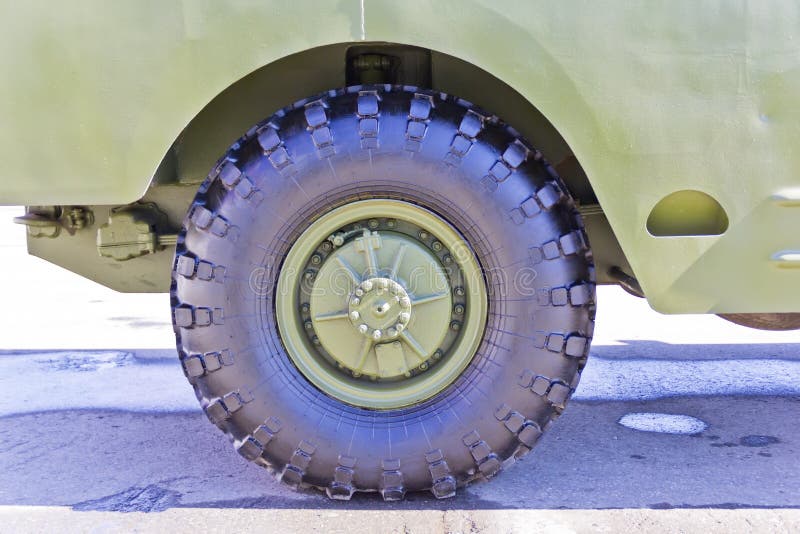 Wheel of Military Transport Stock Photo - Image of tank, cannon: 80075878
