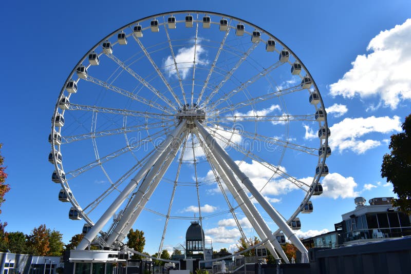 Wheel in Montreal during a Sunny Day Editorial Stock Photo - Image of ...