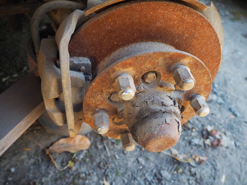 Old brake car stock photo. Image of auto, service, white - 106568360