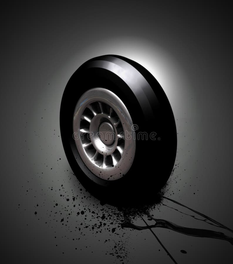 Wheel on Oil stock image. Image of radial, formula, competitive - 11145477