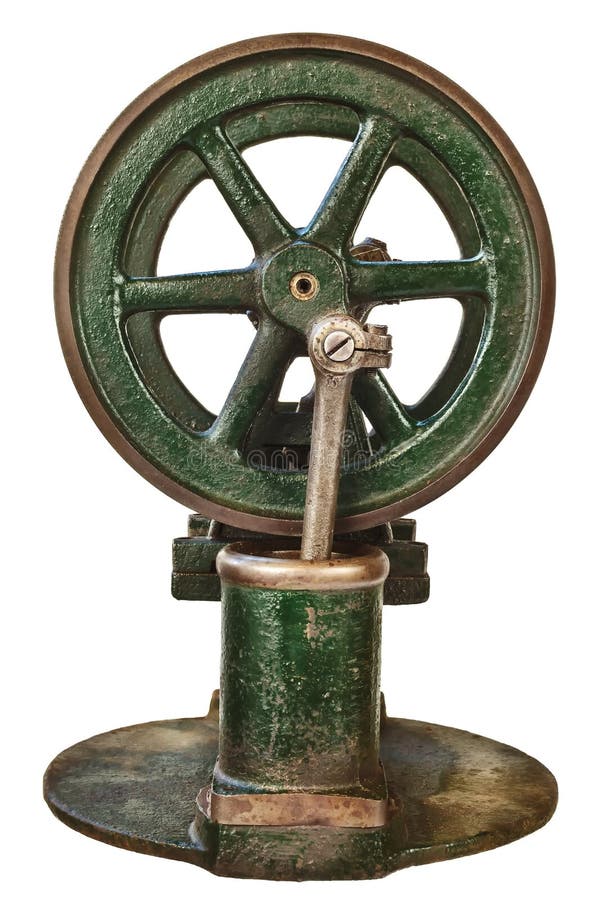 Wheel of an Old Steam Engine Stock Image - Image of revolution, aged ...